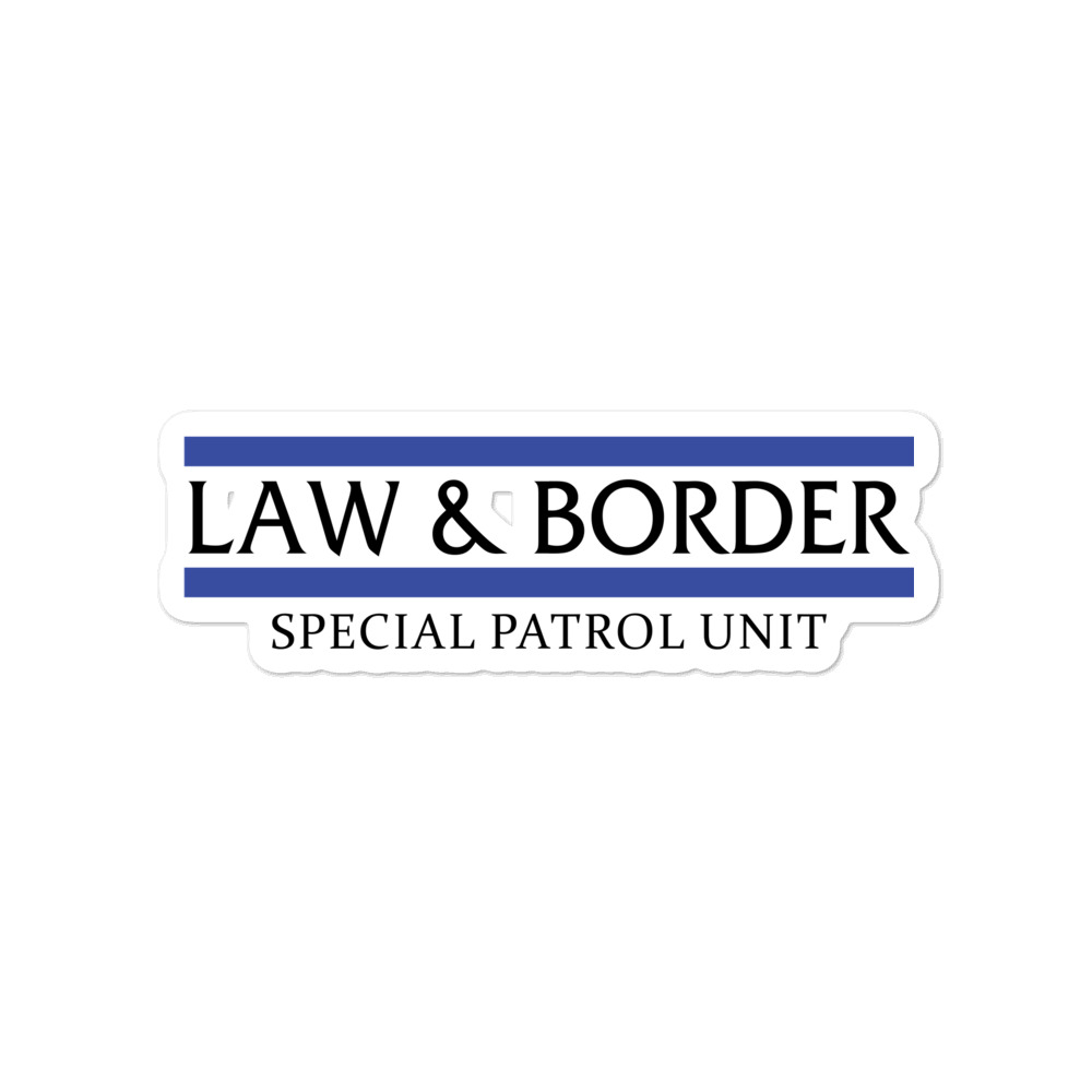 Law & Borders stickers | Blue Lives Matters