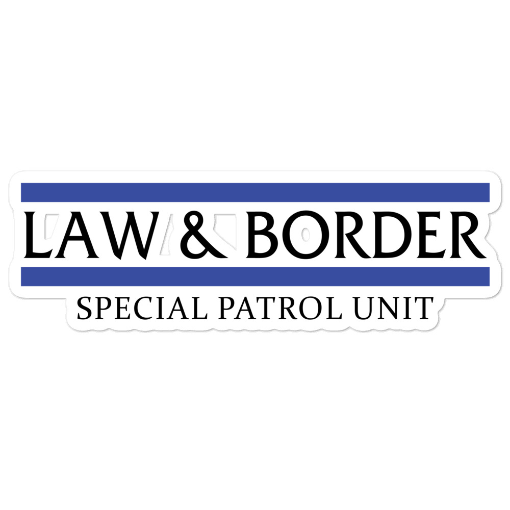 Law & Borders stickers | Blue Lives Matters